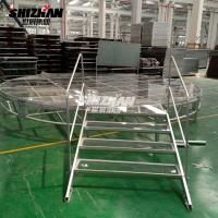 China Portable Outdoor Glass Floor Aluminum Stage Platforms 950kg Loading Capacity for sale