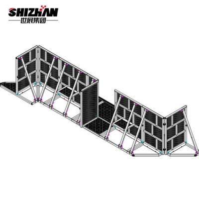 China Aluminum Alloy 6061-T6 Concert Stage Barriers Folding Crowd Control for sale