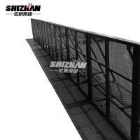 China 6061-T6 Black Concert Crowd Control Barrier With 2mm Mesh Thickness for sale