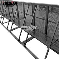 China 6061-T6 Black Concert Crowd Control Barrier With 2mm Mesh Thickness for sale