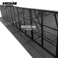 China 6061-T6 Black Concert Crowd Control Barrier With 2mm Mesh Thickness for sale