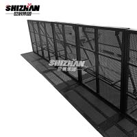 China Black Folding Q235 Steel Crowd Control Barrier Event Protective 30kg for sale