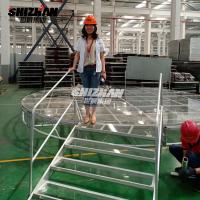 China Portable Outdoor Glass Floor Wedding Dance Stage 1m 2m 4m Length for sale