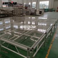 China Aluminium Alloy 6082-T6 Glass Stage For Wedding Event 200x200mm for sale