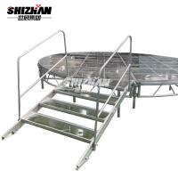 China Aluminium Alloy 6082-T6 Glass Stage For Wedding Event 200x200mm for sale