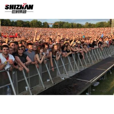 China Aluminum Alloy 6082-T6 Folding Concert crowd barrier fencing 350x350mm for sale