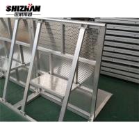 China Aluminum Alloy 6082-T6 Folding Concert crowd barrier fencing 350x350mm for sale