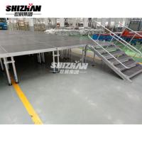 China 1.22x2.44m Black Aluminum Stage Platforms Outdoor for sale