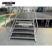 China 1.22x2.44m Black Aluminum Stage Platforms Outdoor for sale
