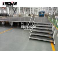 China 1.22x2.44m Black Aluminum Stage Platforms Outdoor for sale