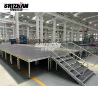 China 1.22x2.44m Black Aluminum Stage Platforms Outdoor for sale