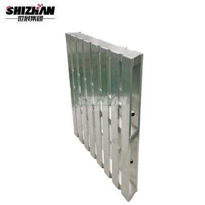 China Lightweight Recyclable High Load Capacity Aluminum Pallet Replacement for sale