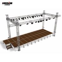 China Portable Folding Truss System Aluminum Lighting Truss Electric Galvanized for sale