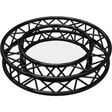 China Round Concert Box Aluminum Lighting Truss Music Assembly Black for sale