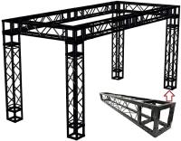 China Round Concert Box Aluminum Lighting Truss Music Assembly Black for sale