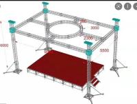 China Concert Stage Sound And Light Lighting Truss Roof System for sale