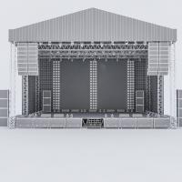 China Aluminum Alloy Square Box Curved Canopy Event Truss Roof System for sale