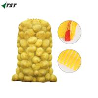 China Plastic Polypropylene Tubular Potato Packing Bag Red Mesh Produce Onion Sacks Net Bags for Vegetables for sale