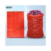 China Plastic Polypropylene Tubular Potato Packing Bag Red Mesh Produce Onion Sacks Net Bags for Vegetables for sale