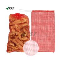 China Plastic Polypropylene Tubular Potato Packing Bag Red Mesh Produce Onion Sacks Net Bags for Vegetables for sale