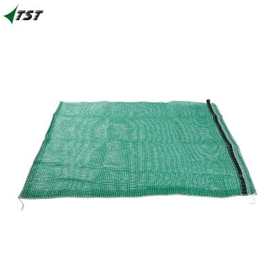China L Sewing Pp Mesh Bag 56*89cm Green/White Color For Agriculture Products Packing for sale