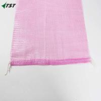 China 50kg 25kg Pink  Onion Sack Tubular Mesh Net Bag With Drawstring for sale