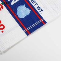 China 50lb 75lb Pp White Leno Mesh Bag Customized Logo For Fresh Vegetable Fruit Packing for sale