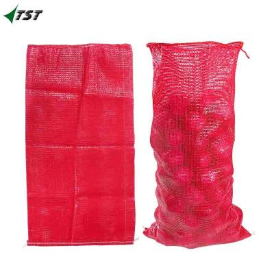 China Heavy Durable Poly Mesh Tubular Mesh Bag Onion Potatoes Mesh Produce Bags for sale