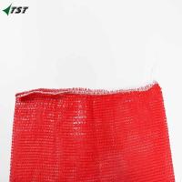 China 45x75cm 54x90cm Tubular Red PP Leno Mesh Bag Packaging For Onion Vegetable Fruit Potato Garlic for sale