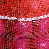 China Plastic Orange Red Pp Tubular Leno Net Mesh Bags For Onion Potato Vegetable Packaging Sack for sale