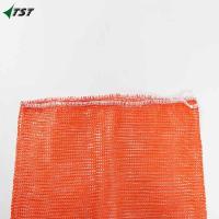China 100% Polypropylene 25kg Orange Tubular Mesh Bags Vegetable Sacks Net Bags for sale