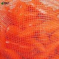 China 100% Polypropylene 25kg Orange Tubular Mesh Bags Vegetable Sacks Net Bags for sale