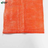 China 100% Polypropylene 25kg Orange Tubular Mesh Bags Vegetable Sacks Net Bags for sale
