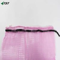 China 53X87cm Mexican Pink Onion Tubular Mesh Bag with cord for sale
