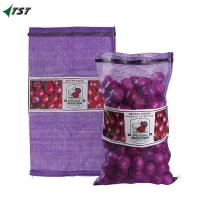 China Custom Logo Purple Pp Onion Bags For Storage Agriculture Products 50*80cm for sale