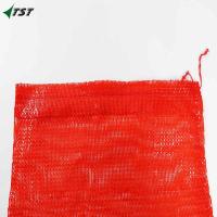 China Freash Onion Potato Packing Leno Mesh Bag 45*78cm Brazil Argentina Market Red Color for sale
