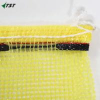 China Light Yellow Virgin Polypropylene Tubular Mesh Bag For Vegetables for sale