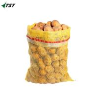 China 25kg 30kgs 50kgs Colombia Yellow Color Pp Leno Mesh Bag For Vegetable Fruit Packing for sale