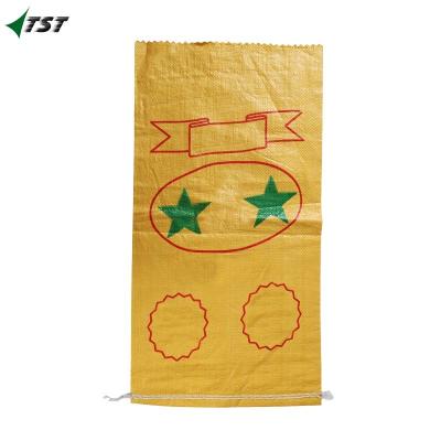 China Printed PP Woven Bag For Chemistry And Industry Construction for sale