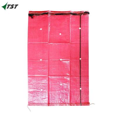 China Red Color New Virgin Material PP Woven Bag PP Woven Sack For Potato Chile Peru for sale