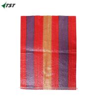 China Multicolor Clown Sack PP Woven Bag With Strips For Industry And Agriculture for sale