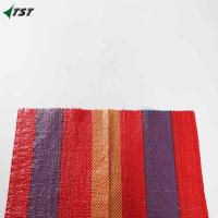 China Multicolor Clown Sack PP Woven Bag With Strips For Industry And Agriculture for sale