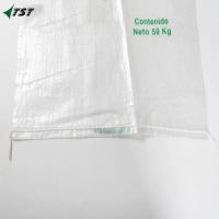 China Transparent Color 100lb 50kg White Woven Polypropylene Sacks For Cereal Corn for sale