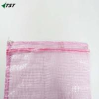 China Pink L Sewing Vegetable Mesh Bags 43*78cm For Agriculture Onion Vegetable Packing for sale