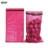 China 25lb 50lb Customzied Colors And Sizes PP Plastic Leno Bag For Firewood Vegetable Onion for sale