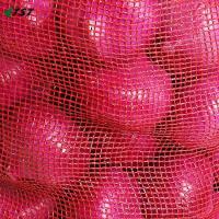 China 48*78cm 25kg Senegal Red Pp Potato Leno Bag / Onion Sacks Bulk for sale
