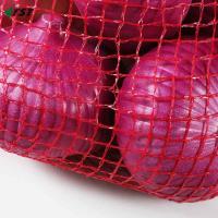 China 5kg Red Color Woven Tubular Net For Fruit Vegetable Dry Fruit Packing for sale