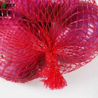 China 5kg Red Color Woven Tubular Net For Fruit Vegetable Dry Fruit Packing for sale