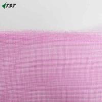 China Customized Size Pink Color PE Garlic Packaging Net Bags For Ginger Packing for sale
