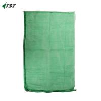 China 100% Virgin PE Green Color Leno Bags For Vegetable Fruit Firewood Packing for sale